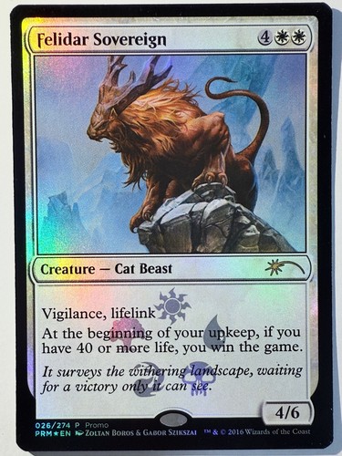 MTG - Felidar Sovereign - Promo - 026/274 - Foil - English - NM | eBay