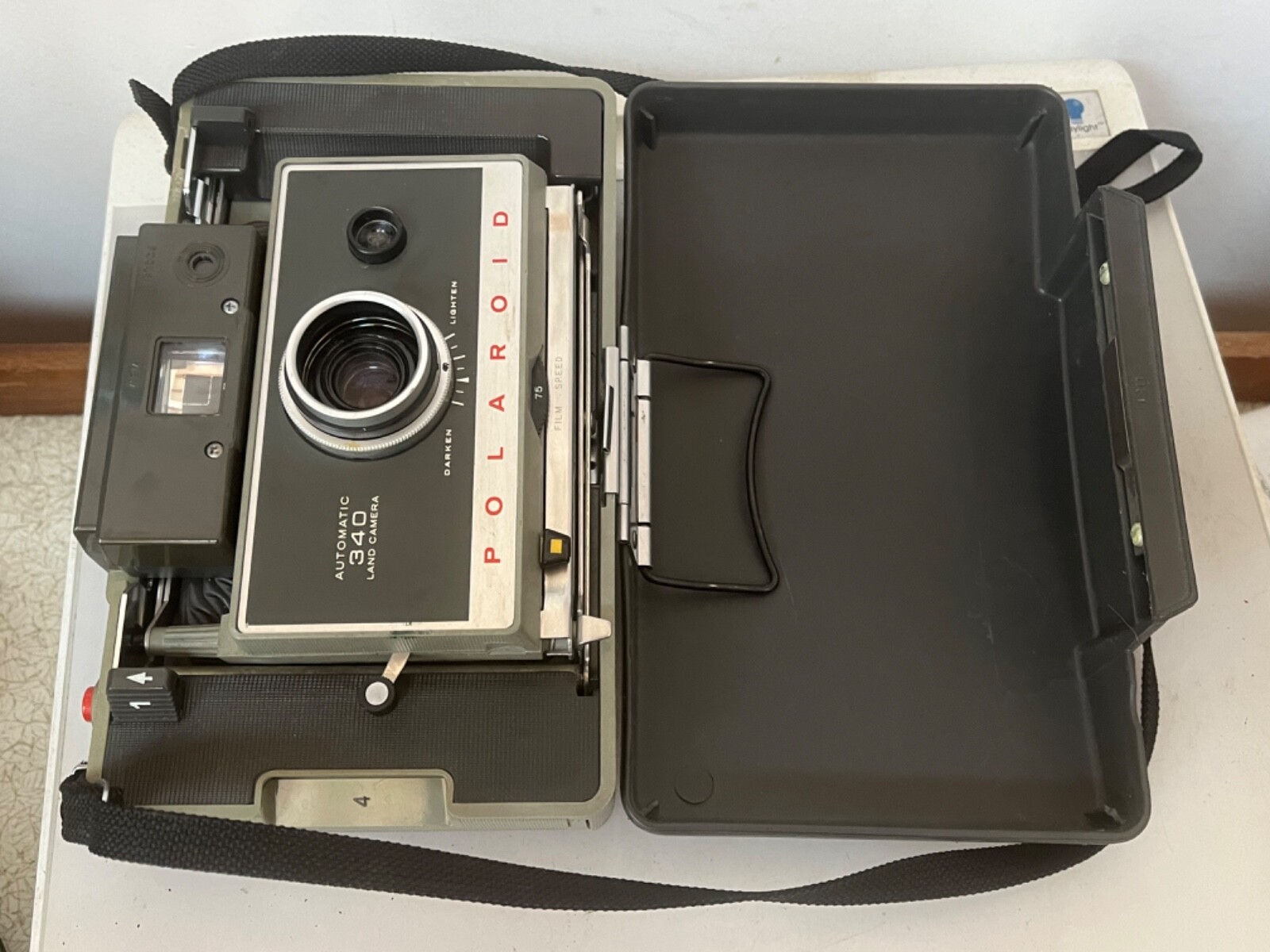 Vtg POLAROID Model 340 AUTOMATIC LAND CAMERA Bellows Rangefinder EX ...