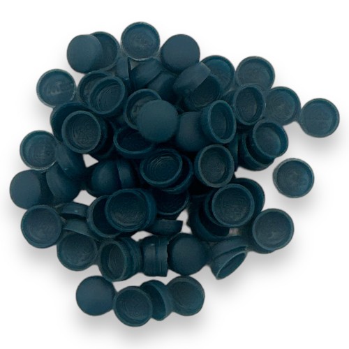 Mill Blue, Two Piece Matt 6/8g Dome Screw Snap-Caps™ Cover Plastic ...