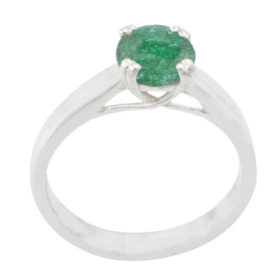 Green Jasper 925 Sterling Silver Ring Homespun Jewelry For Engagement ...