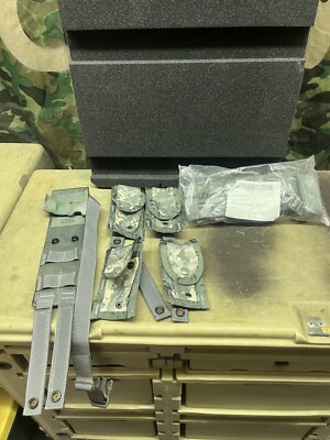 USGI MOLLE II ACU Pistolman Set Drop Leg Extender & 4 Mag Pouches | eBay