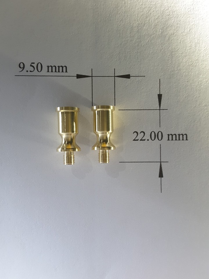 Model Live Steam Engine Brass Oil Cups (Pack of 2) 3/16" x 40 TPI ME ...