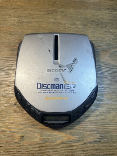 Sony Discman ESP CD Compact Player Mega Bass D-E301 Untested | eBay
