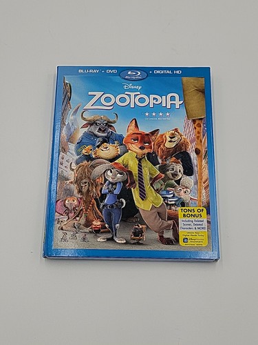 Zootopia Blu-ray+DVD+Digital HD 2016 NEW w/ Slipcover Disney ...