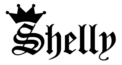 Shelly Vinyl Sticker Decal Crown Name Old English - Choose Size & Color ...