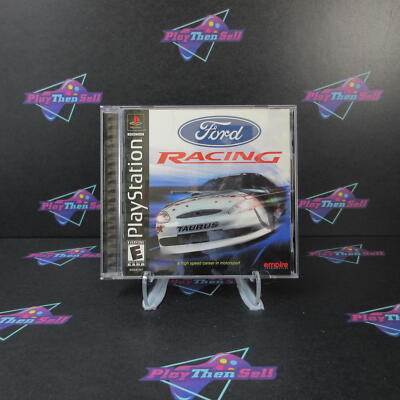 Ford Racing PS1 Playstation 1 MD Complete CIB - (See Pics) 744788402068 ...