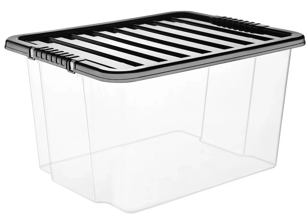 Medium Clear Plastic Storage Boxes Really Useful Clear Plastic Storage