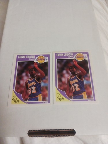 (2) 1989-90 Fleer #77 Earvin Magic Johnson NM+ HOF | eBay