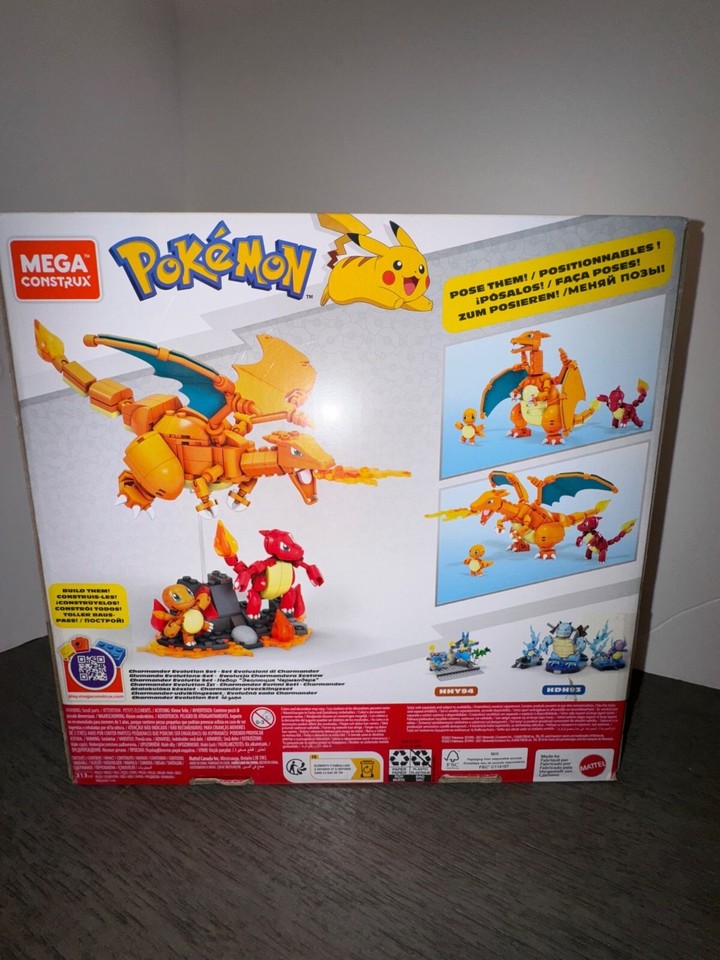 MEGA CONSTRUX POKEMON CHARMANDER EVOLUTION SET | eBay
