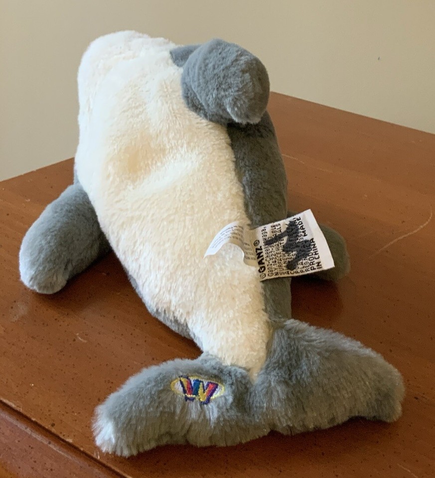 Ganz Webkinz Bottlenose Dolphin HM220 NO CODE Plush Toy Stuffed Animal ...