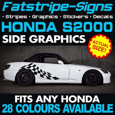 fits Honda S2000 Graphics Stickers Decals Stripes Car Vinyl Vtec GT ...