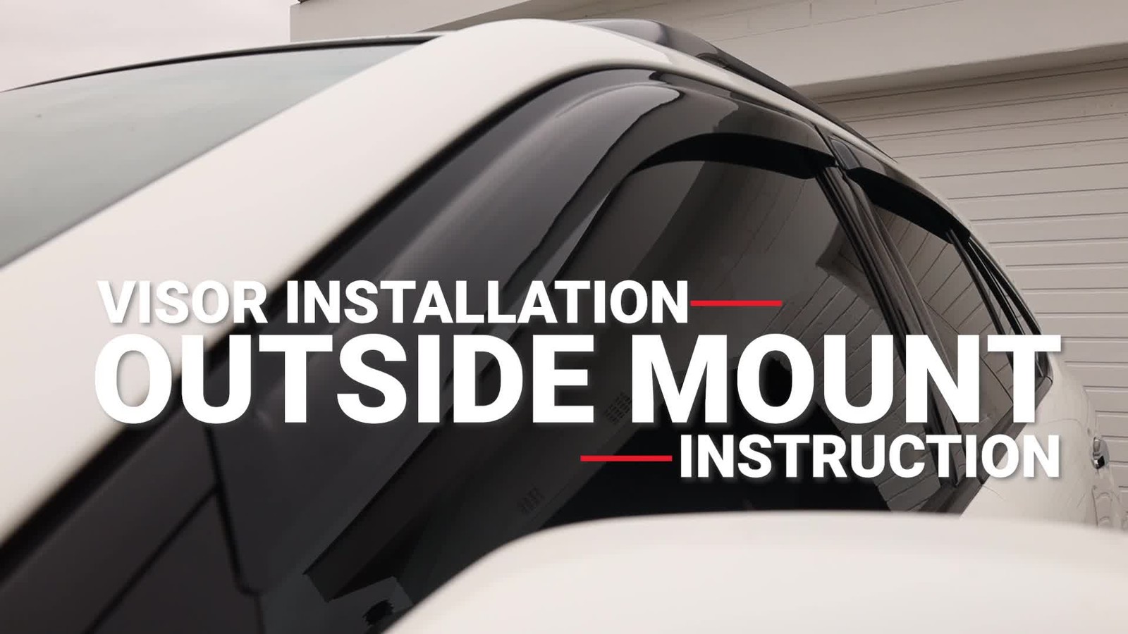 For Ford Edge 2015-2016 Tape On Ash Grey JDM Window Visors Deflector ...