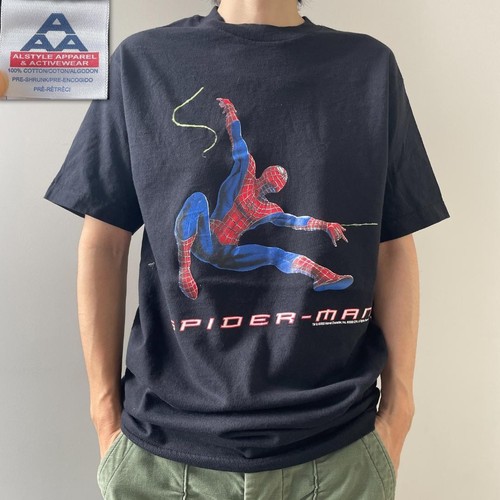 Gf815 T-Shirt 00S Movie Spiderman 2002 Vintage Clothing M 00'S Aaa ...