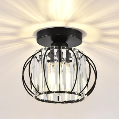 LED Modern Ceiling Light Shade Acrylic Crystal Easy Fit Chandelier ...