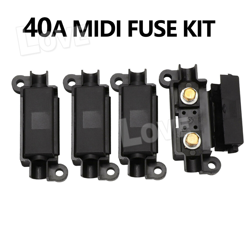MIDI FUSE KIT 4 ANS Holder 7 x 40AMP Fuses to suit Redarc BCDC Dual ...