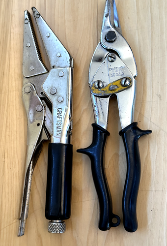 🇺🇸 Craftsman Tools 10 Locking Needle Nose Set Lot Pliers Tin Snip Shear ...