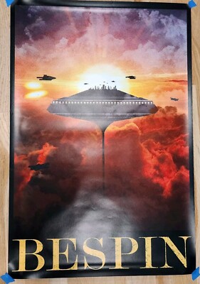 Bespin Star Tours Star Wars Disneyland Attraction Disney Retro Poster ...