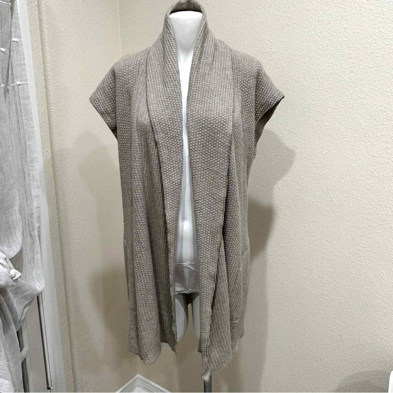 Twelfth Street By Cynthia Vincent Wool Blend Open Drape Vest Medium ...