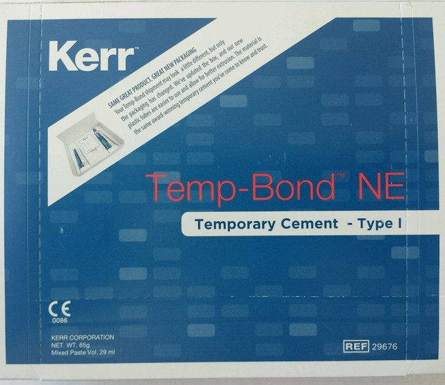 Dental Kerr Temp Bond Ne Temporary Crown Bridge Cement Accelerator 15g ...