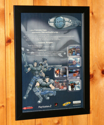 2001 Hidden Invasion GameCube PS2 Werbeblatt Gerahmt Poster Ad Page Art ...