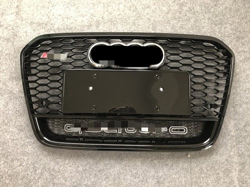 For Audi A6 C7 S6 2013-2015 RS6 Style Front Bumper Honeycomb Mesh Grill ...