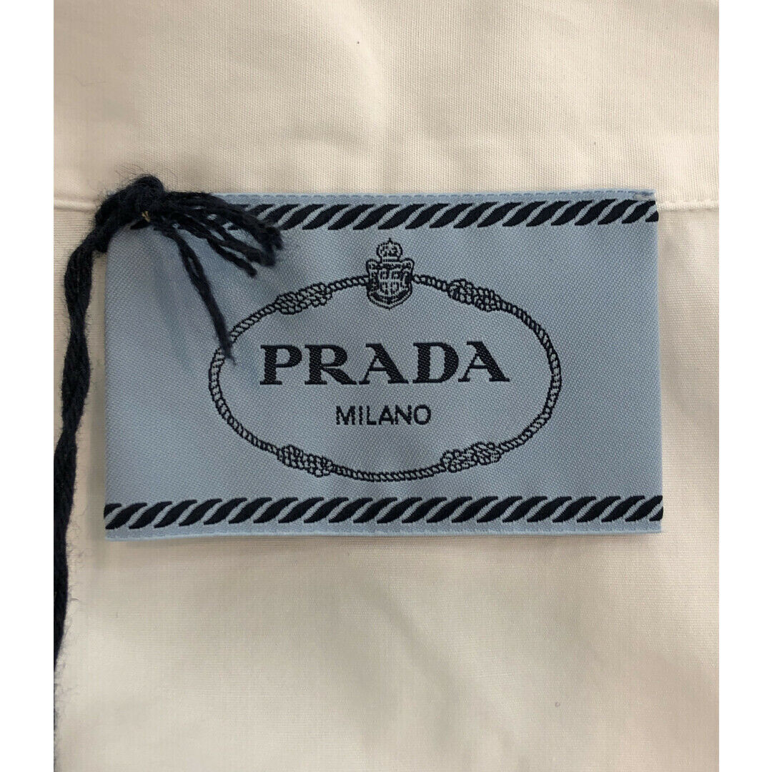 Prada Logo Patch Triangle Bowling Short Sleeve Shirt DNA908 Prada Logo Patch Triangle Bowling Short Sleeve Shirt DNA908