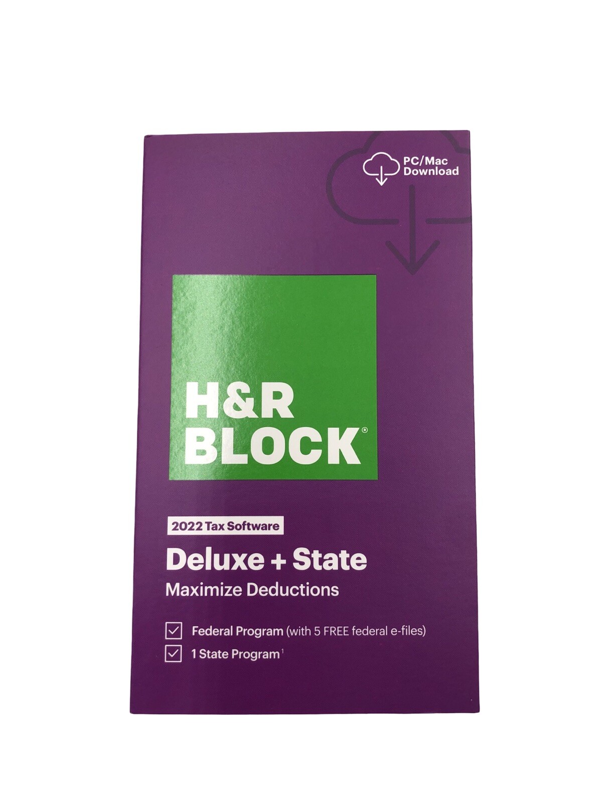 H&R Block Deluxe State Tax Preparation Software - 1336600-2022 ...