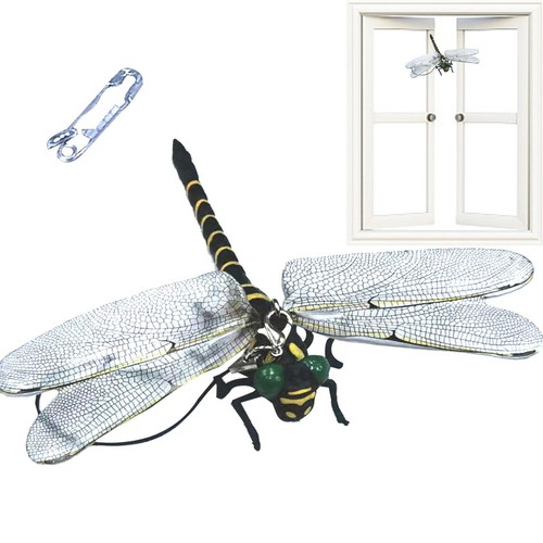 Fly Repeller Tool | 12cm Realistic Dragonfly Fly Control Device ...
