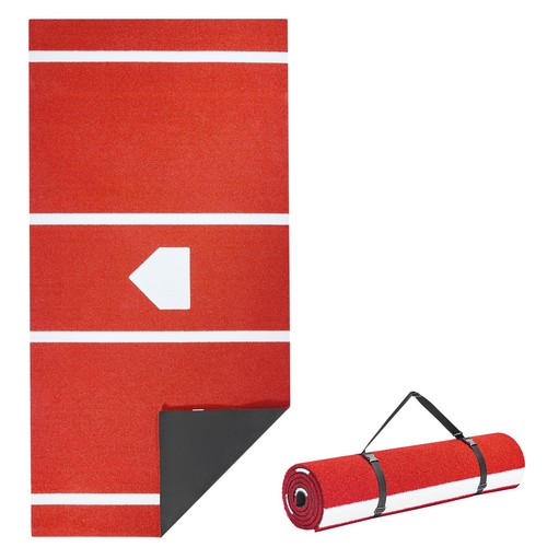VEVOR Baseball Hitting Mat, 10x3.8 ft Batting Cage Mat, Batters Box ...