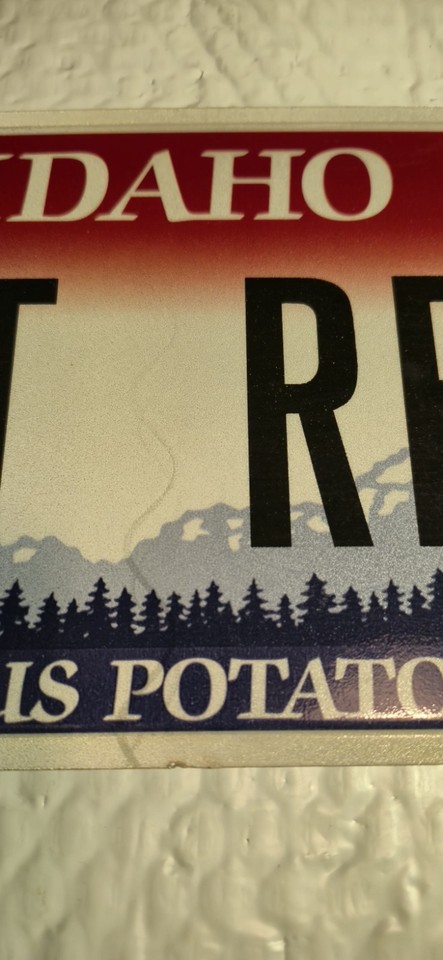 Vintage Idaho Vanity/Personalized License Plate. "GOT RED". GREAT ...