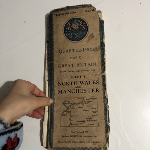 Quarter-Inch Map of Great Britain Sheet 4 North Wales & Manchester 1st ...