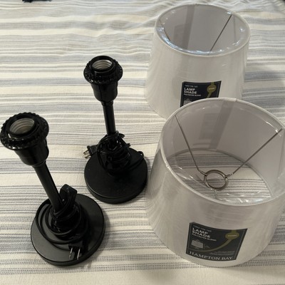 2-12" Lamps & 2-Brand New With Tags Lampshades. | eBay