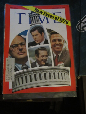 Time Magazine November 1970 New Faces Congress Stevenson Buckley Brock ...