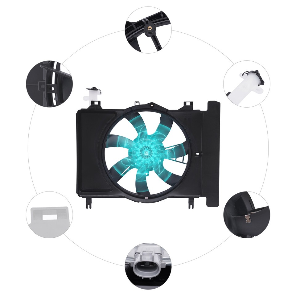 For 2006-2015 Toyota Yaris Scion 2008-2014 Scion xD Condenser Fan 2500 ...
