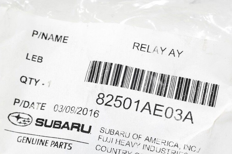 OEM 1998-2018 Subaru Relay Starter Fuel Pump Window All Models NEW ...