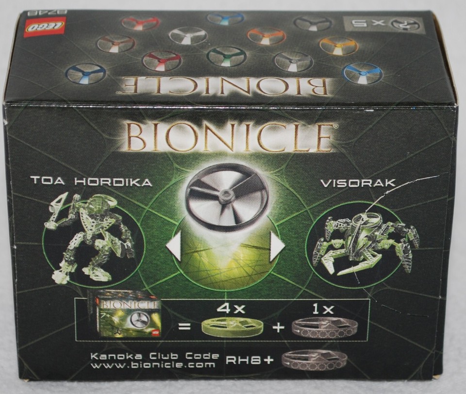 Lego Bionicle TOA HOROIKA Visorak Spinners only New 8748 Factory Sealed ...