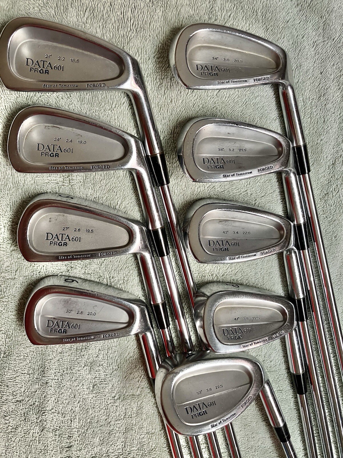 PRGR Miura Forged Data 601 Irons, 3-P+Aw, NS Pro Regular | eBay