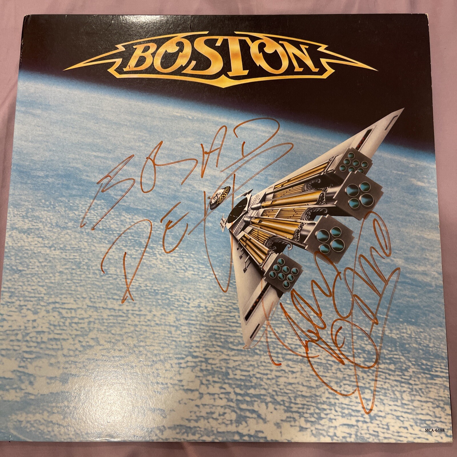 Boston Third Stage LP, Signed By Brad Delp & Fran Cosmo. Guaranteed ...