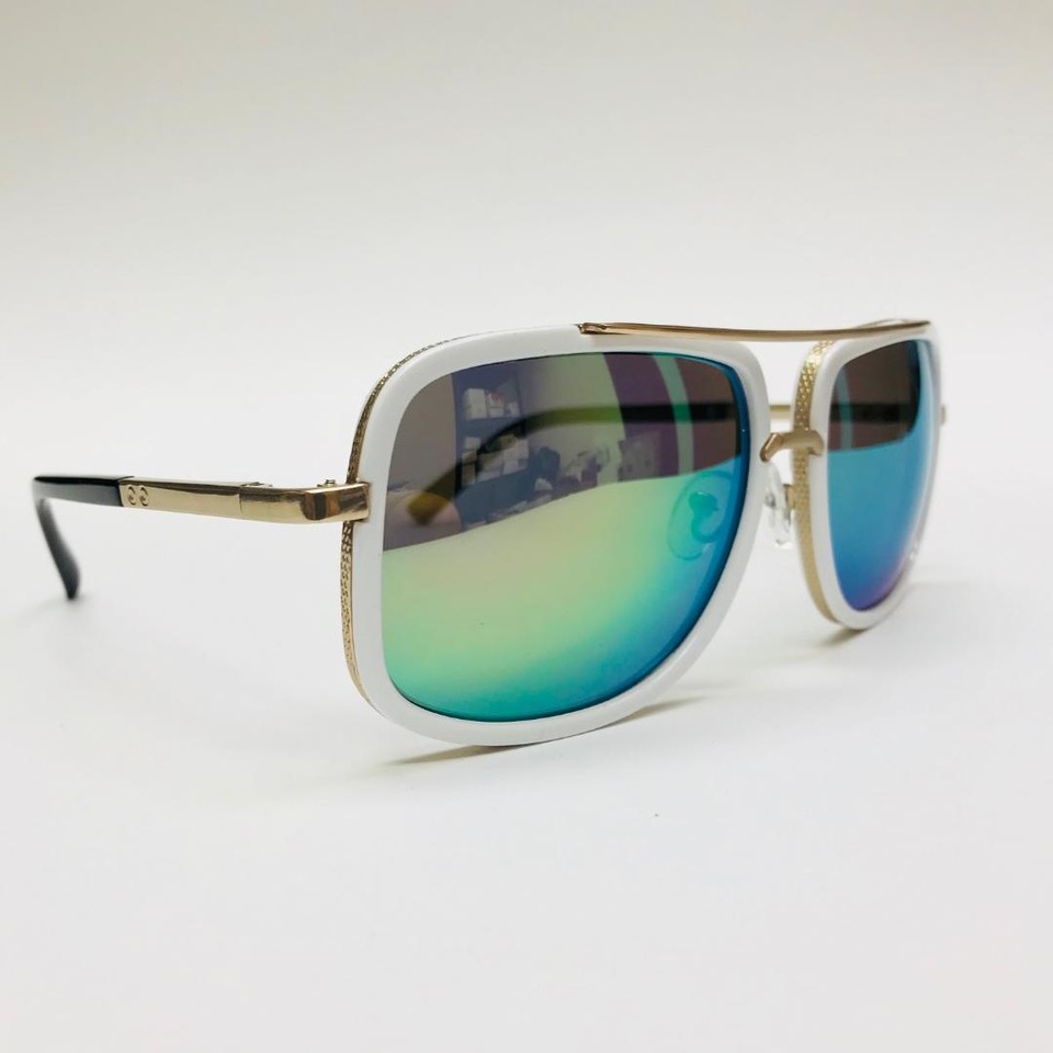 Men's Sunglasses Rapper New Oversize Fashion Square Women Designer Flat ...