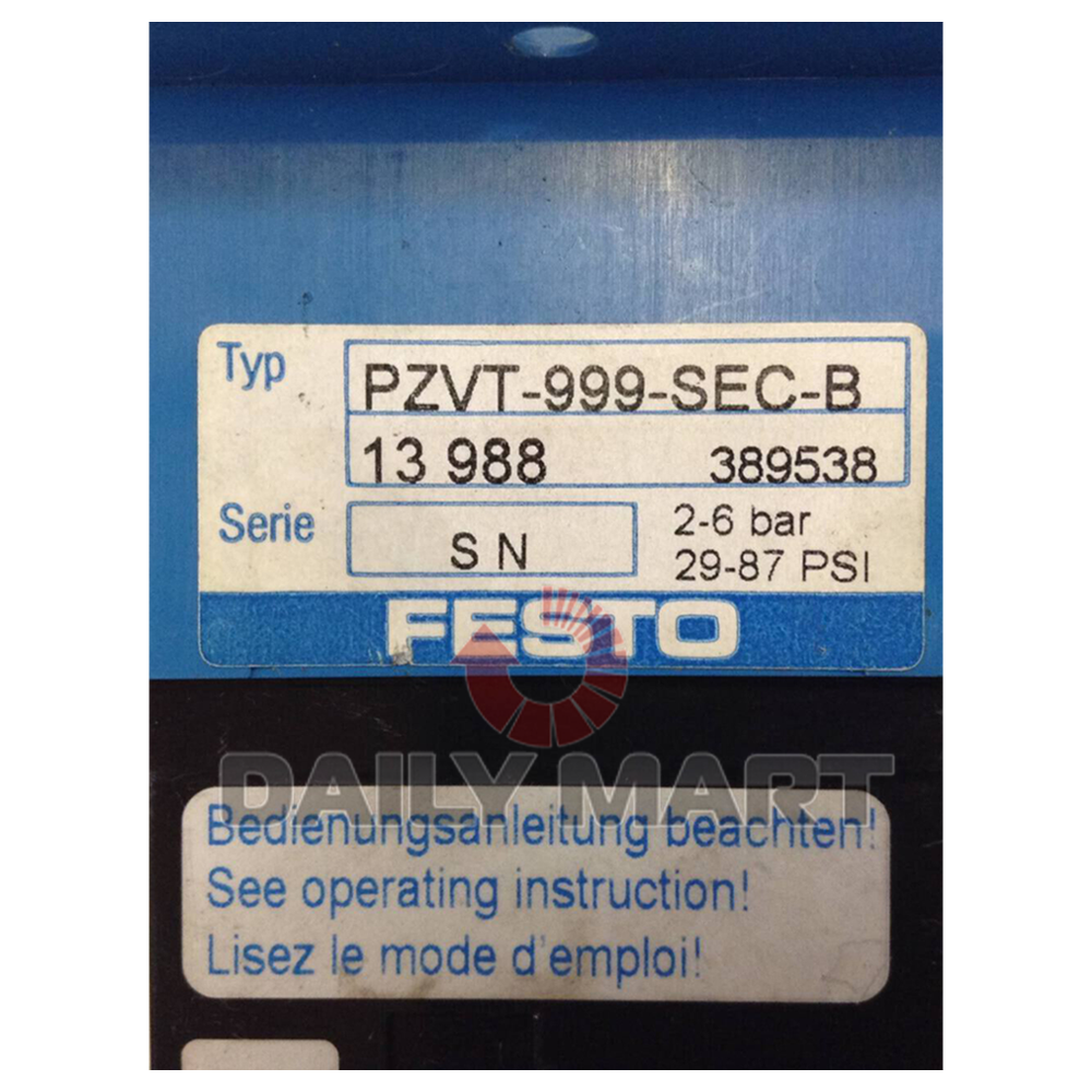 New In Box FESTO PZVT-999-SEC-B 13988 Actuated Counter Timer | eBay