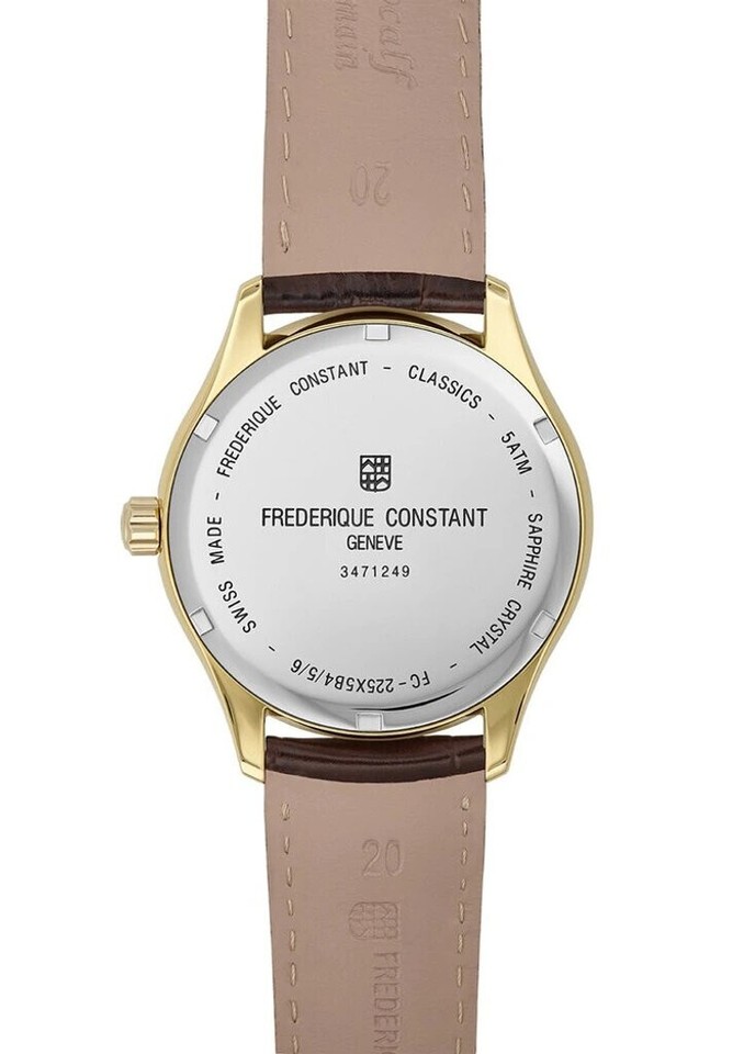 Frederique Constant | Classics Quartz Gold Tone | FC-220SS5B3 | eBay