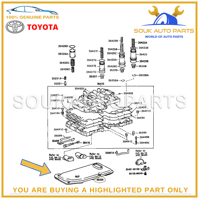 35330-60020 Genuine Toyota STRAINER ASSY, VALVE BODY OIL 3533060020 OEM ...
