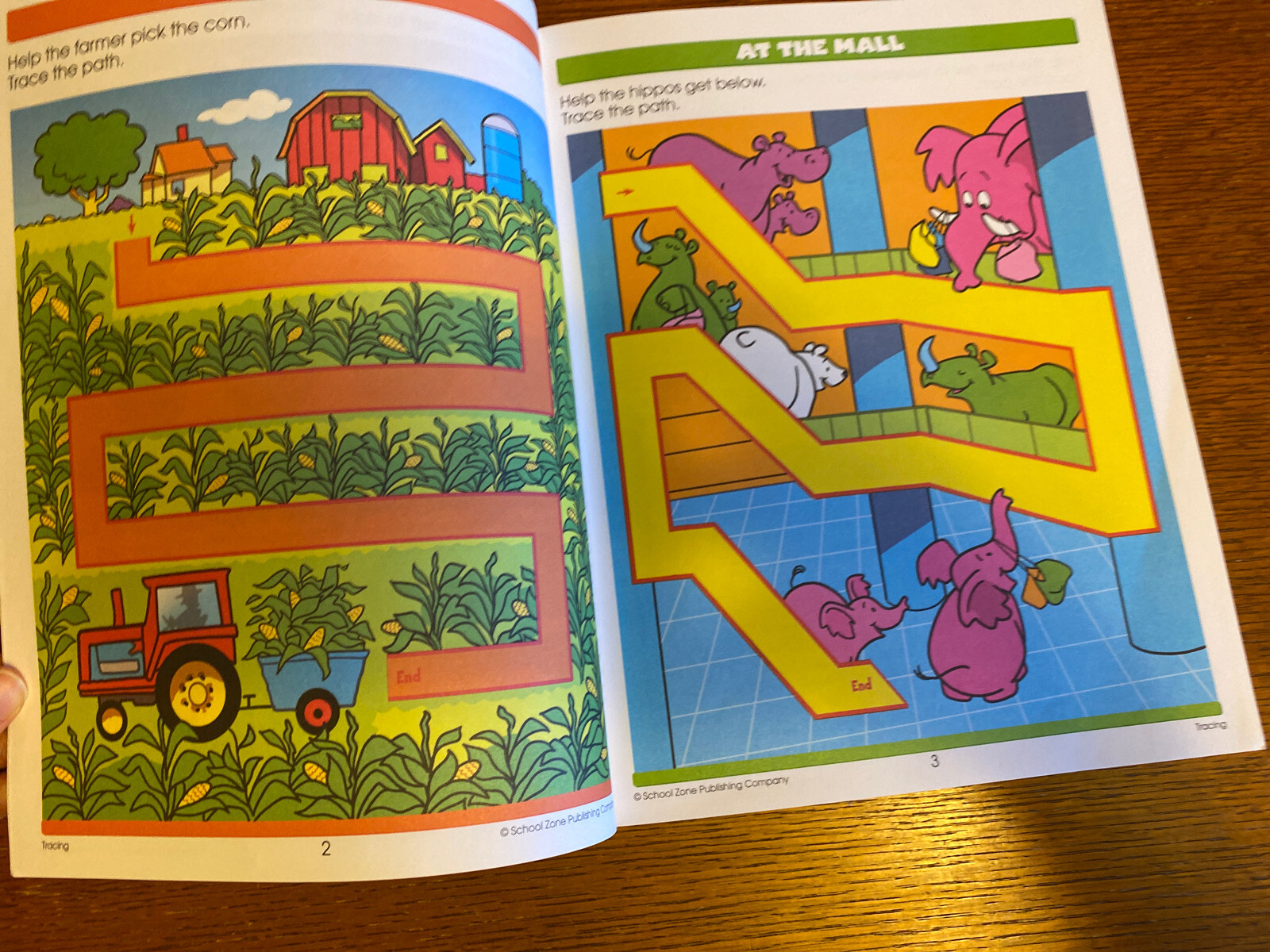 School Zone Tracing Trails Pre-Writing Skill Workbook W Stickers ...