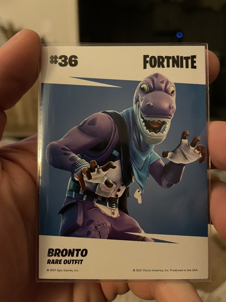 Bronto CRACKED ICE Holo Panini Fortnite Series 3 Card #36 Pack Fresh | eBay