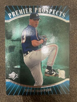 1996 Upper Deck SP Justin Thompson #7 Premier Prospects Baseball Card ...