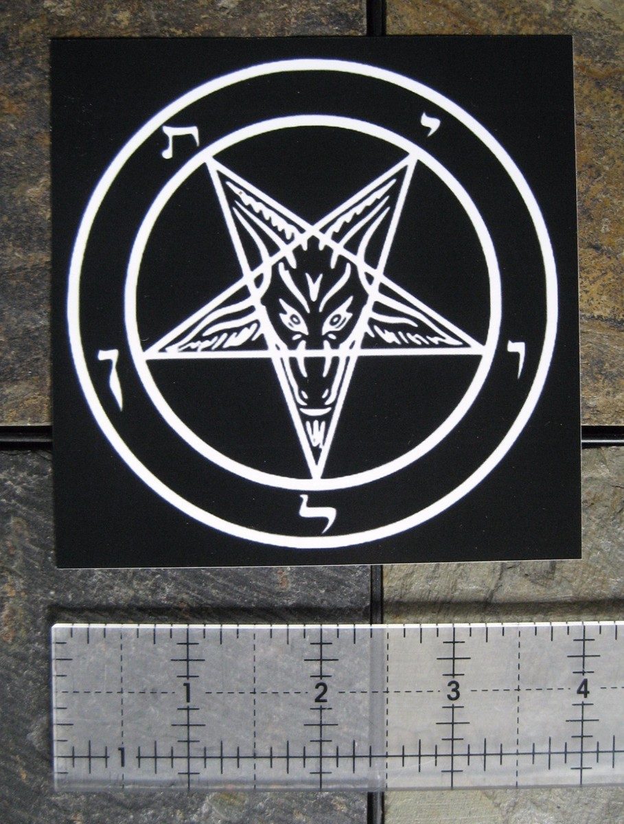 Demonic Pentagrams Demon Altar Cloth Azazel Goat Devil Pentagram