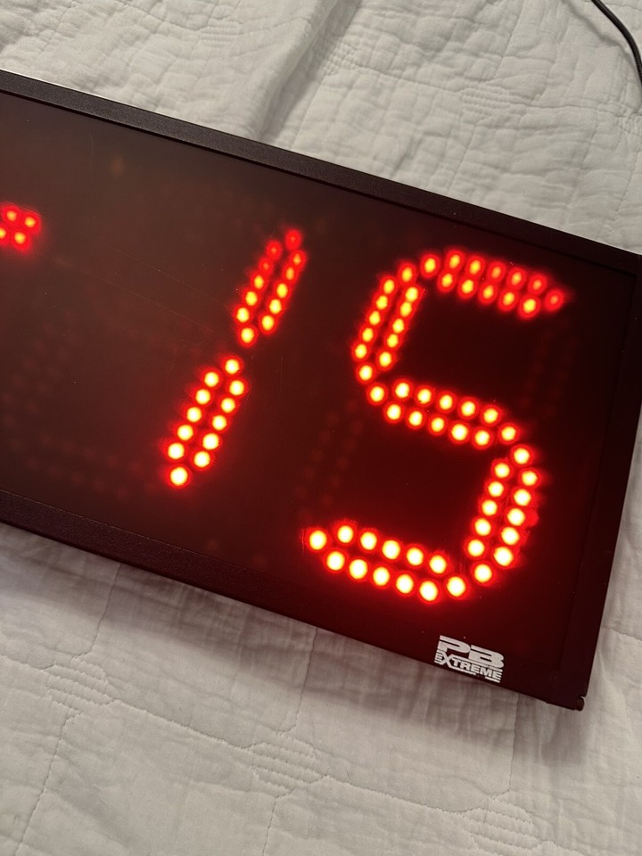 Gym Clock Remote LED Workout w/Buzzer Tabata Interval Countdown Timer ...