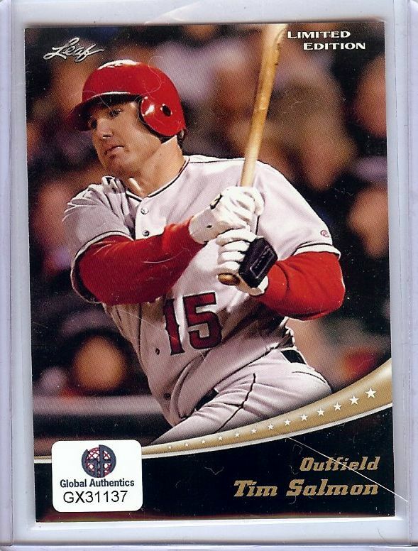 Tim Salmon Signed Autographed Trading Card 2012 Leaf Limited Edition GA ...