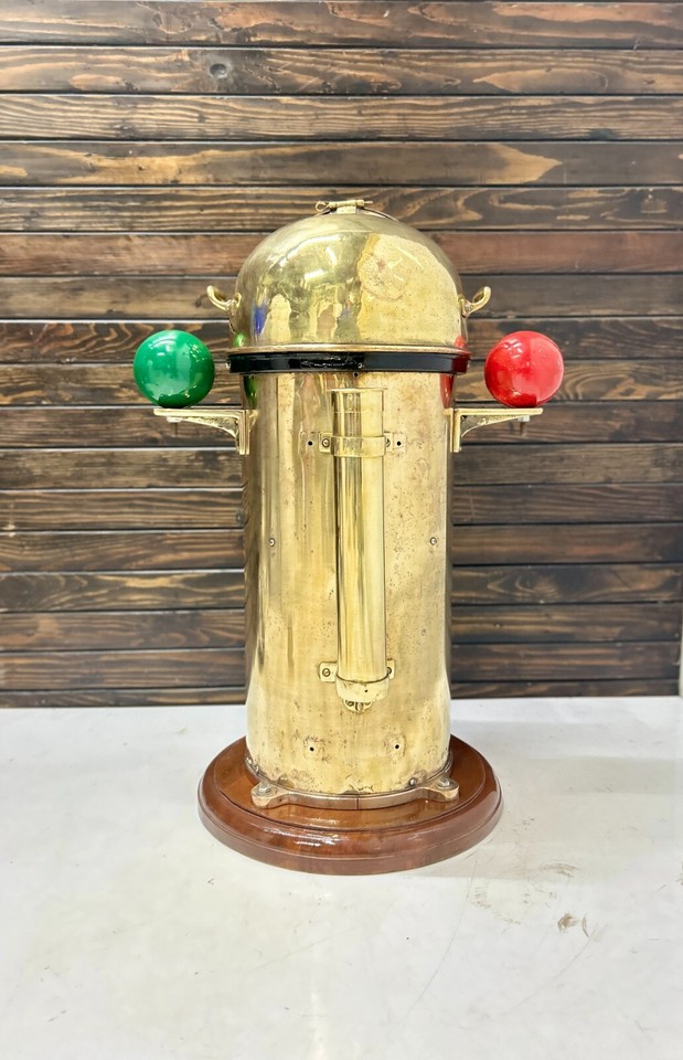 Vintage Saura Keiki Seisakusho Brass Giant Magnetic Binnacle Compass ...