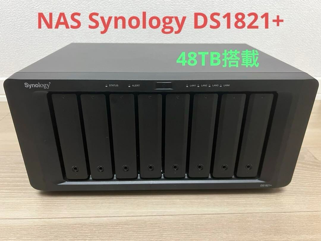 Synology DiskStation DS1821+ NAS Server for Business with Ryzen CPU, 16GB M｜パソコン周辺機器